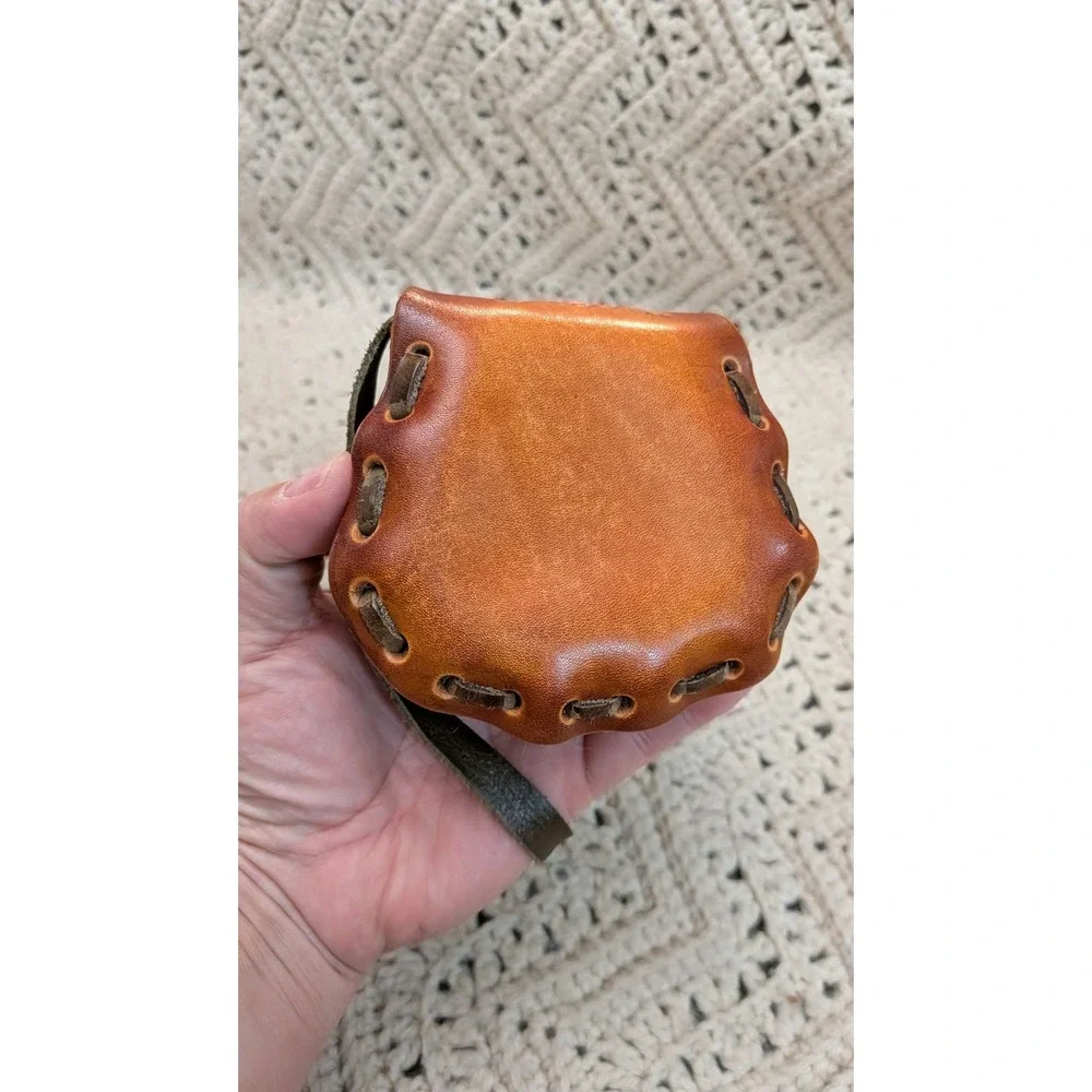 Handmade | Bags | Vintage Hand Tooled Leather Mini Crossbody Bag Floral ...